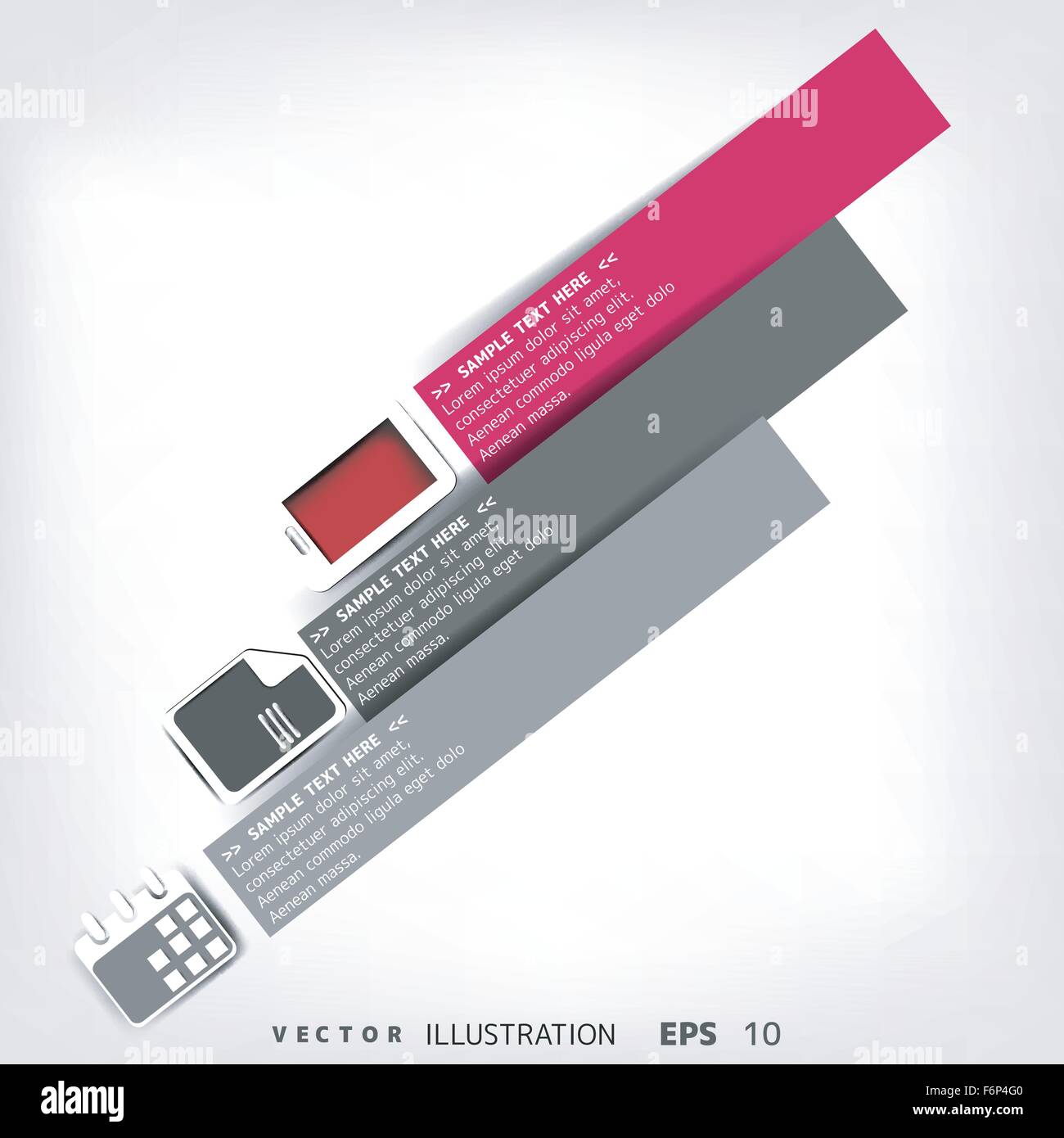 Blank for text with infographic elements and web icoms Stock Vector ...