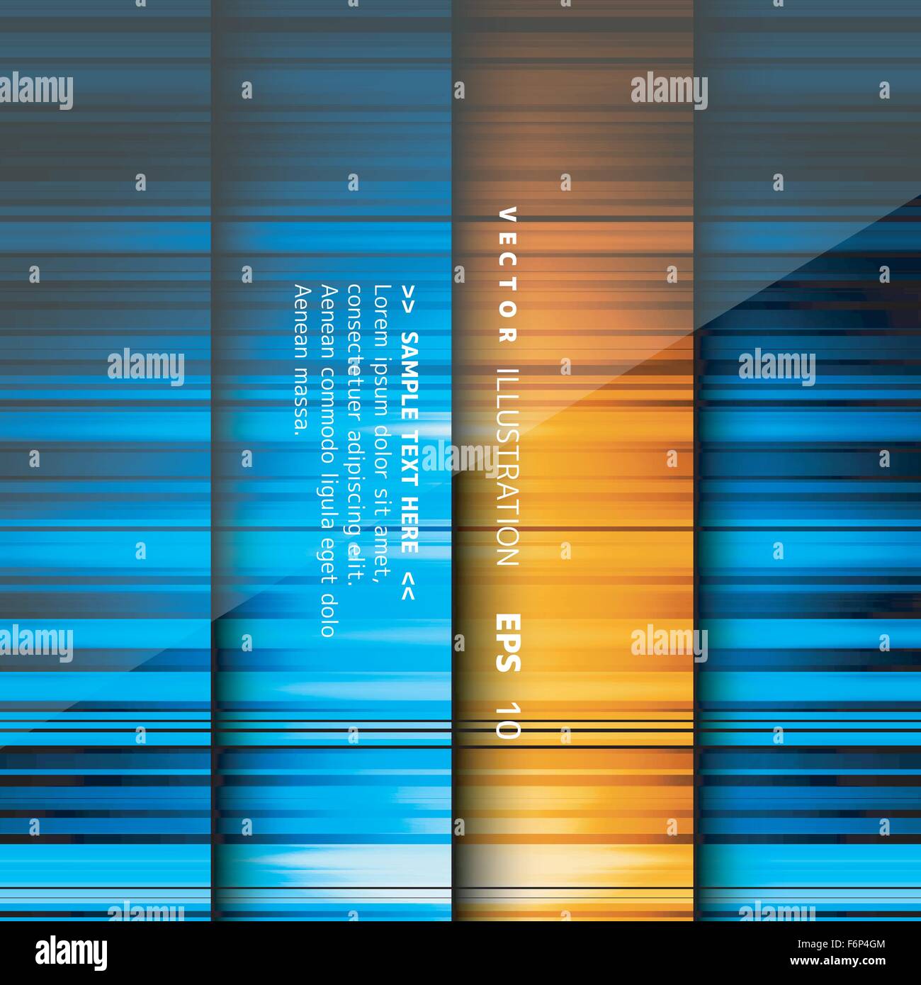 Abstract background with colored lines on paper layers Stock Vector ...