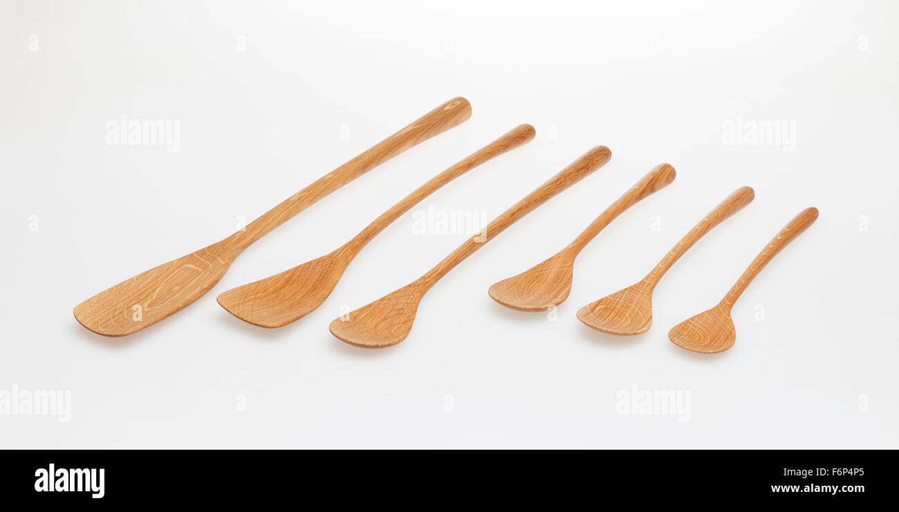 Hand crafted wooden spoons Stock Photo - Alamy