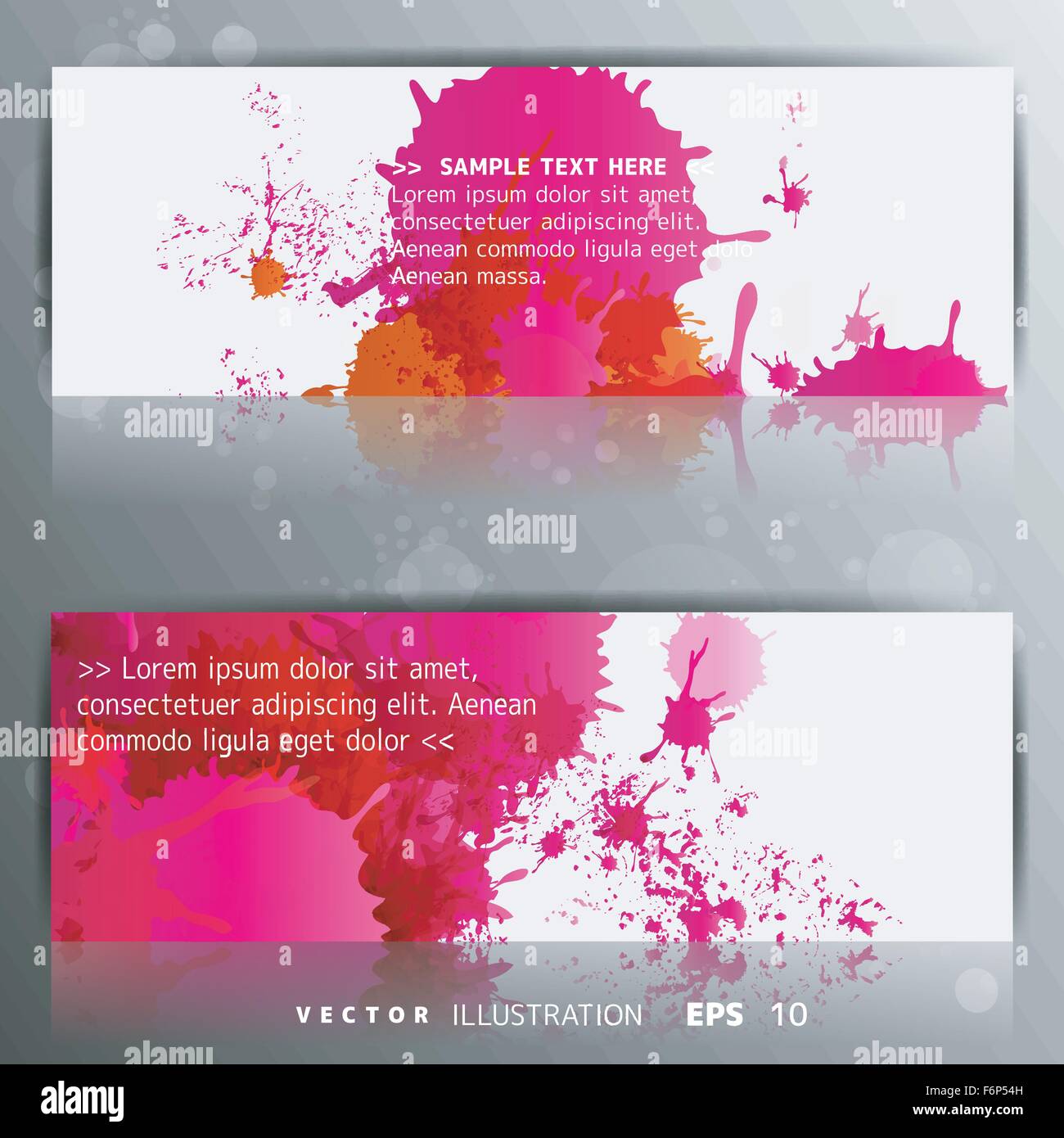 Banner with splash on abstract background Stock Vector Image & Art - Alamy