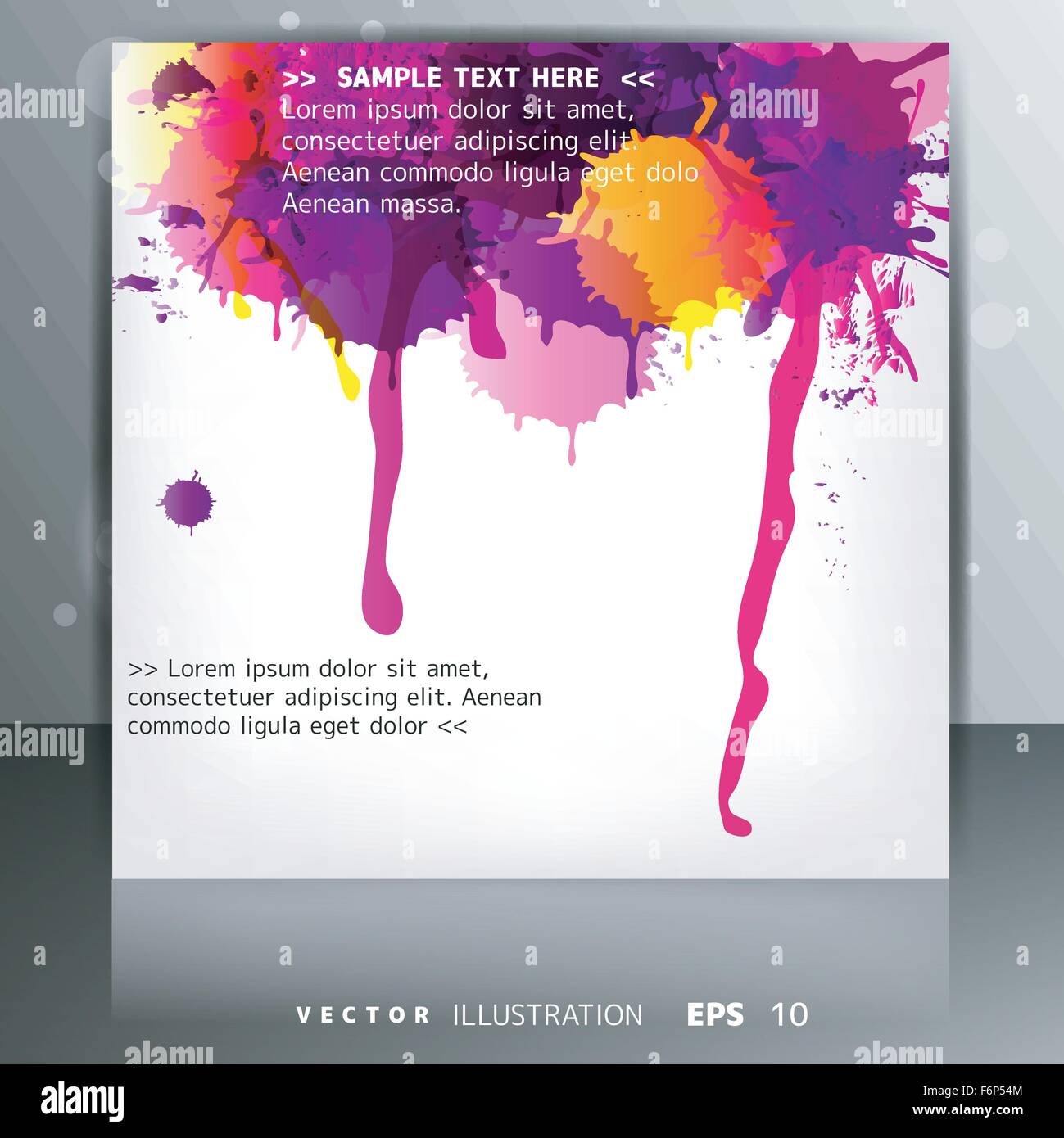 Banner with splash on abstract background Stock Vector Image & Art - Alamy