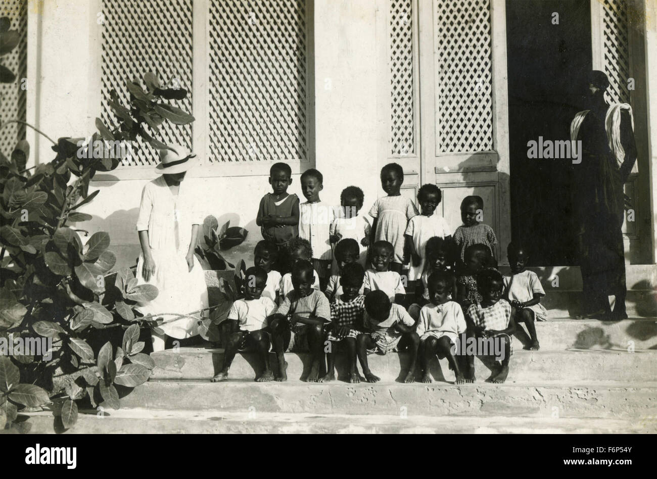 Camp of African orphans, Africa Stock Photo - Alamy