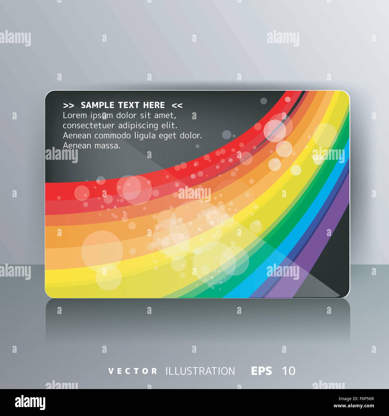 Abstract card with colored lines Stock Vector Image & Art - Alamy