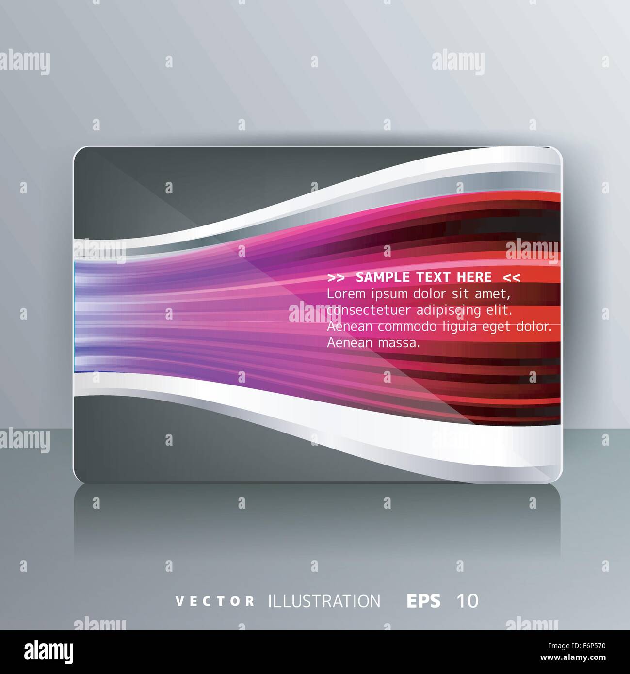 Abstract card with colored lines Stock Vector Image & Art - Alamy