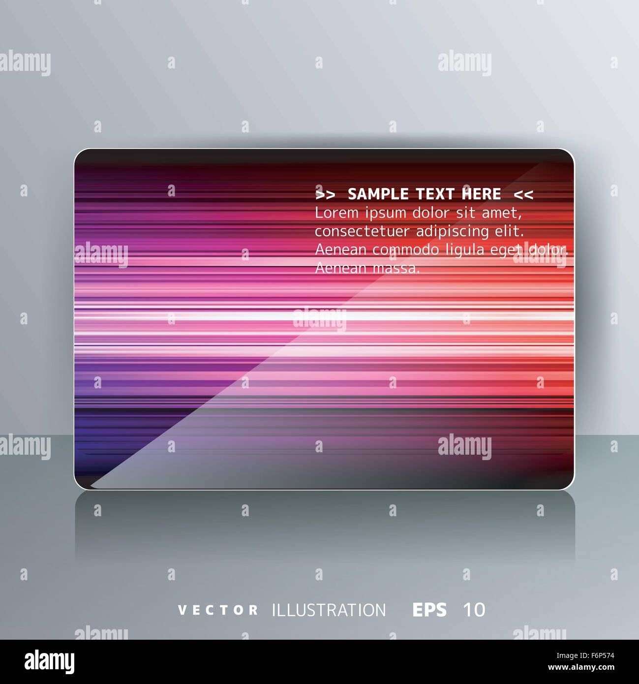 Abstract card with colored lines Stock Vector Image & Art - Alamy