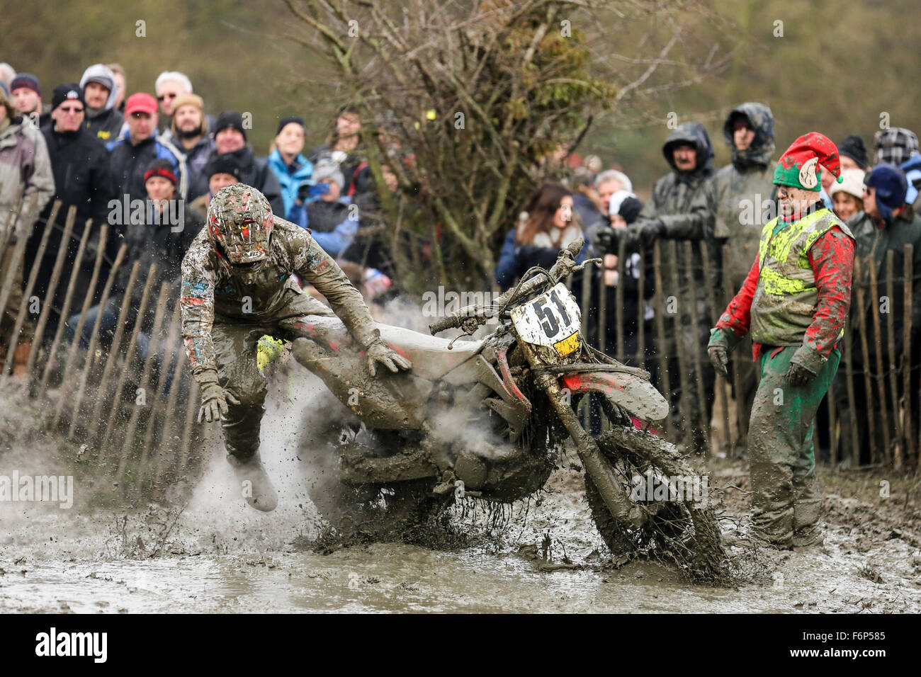 motocross rider falling into the mud Stock Photo - Alamy