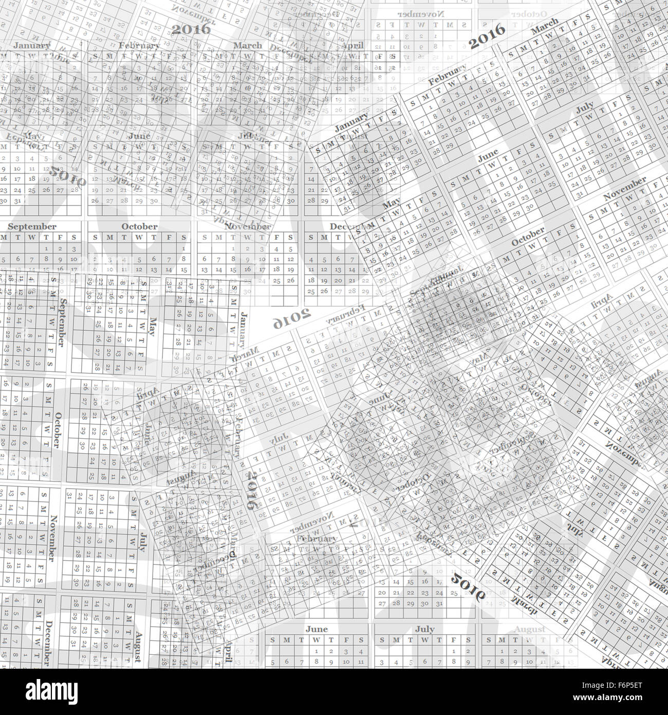 Calendar concept overlay black and white abstract background Stock ...