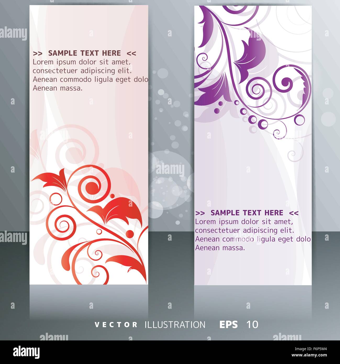 Abstract card with floral background Stock Vector Image & Art - Alamy