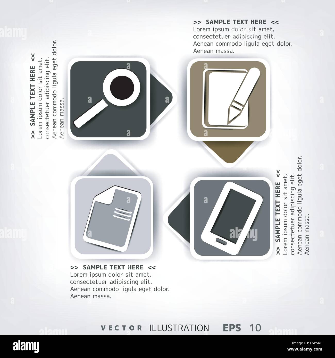 Blank for text with infographic elements Stock Vector Image & Art - Alamy