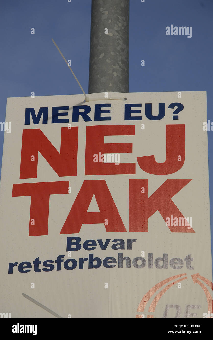 Copenhagen, Denmark. 18th November, 2015. eu referendum date is 03th ...