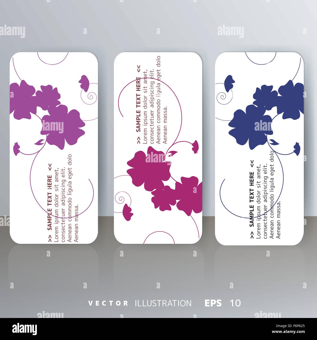 Abstract card with floral background Stock Vector Image & Art - Alamy