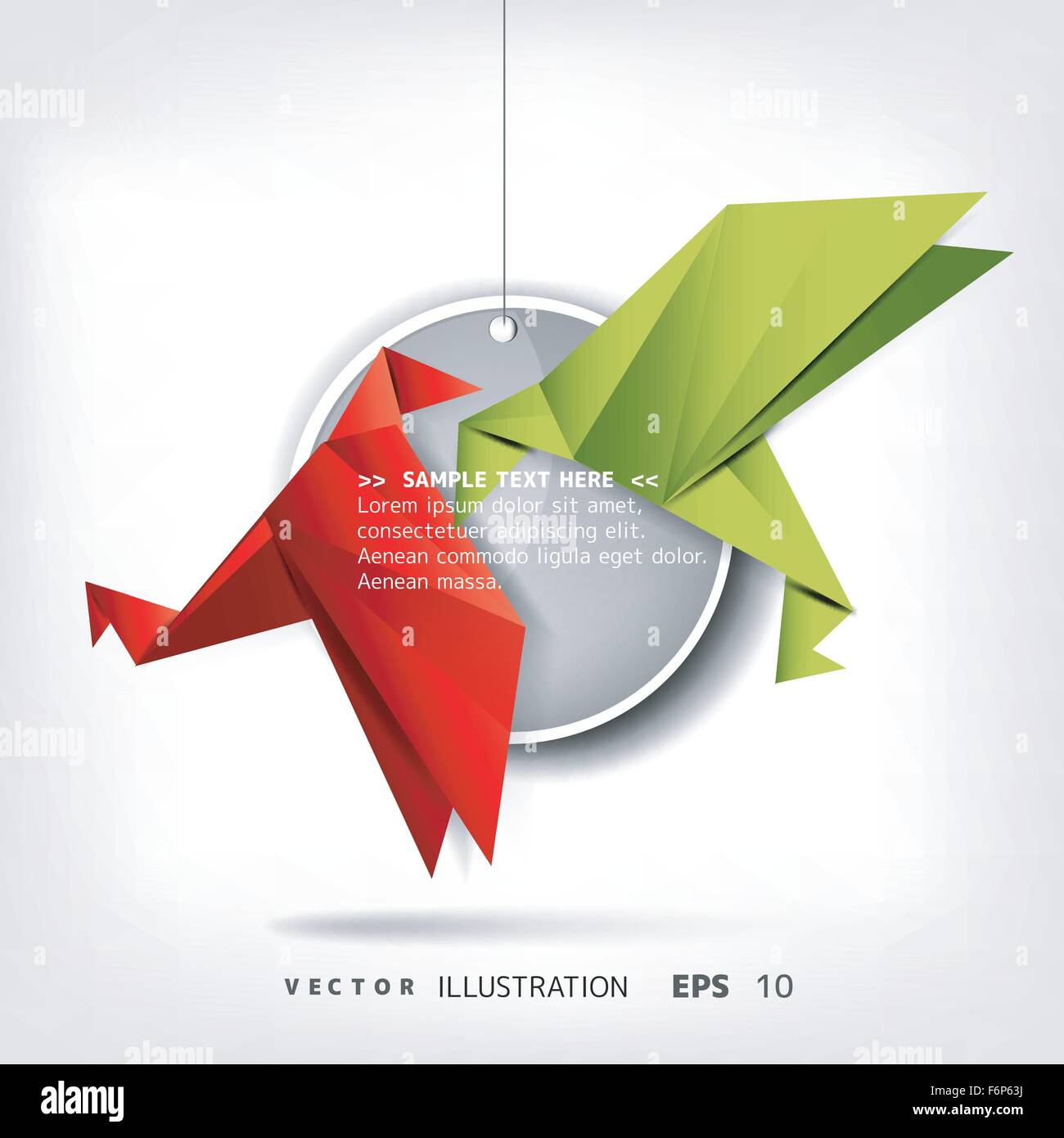 Paper fold bird Stock Vector Images - Alamy