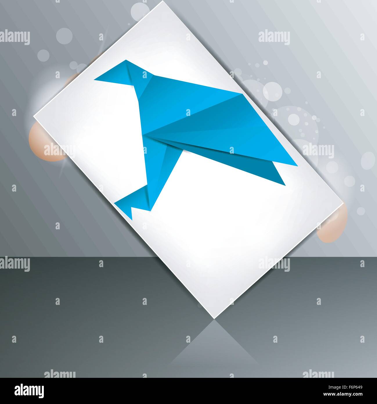 Origami paper bird on abstract background Stock Vector Image & Art - Alamy