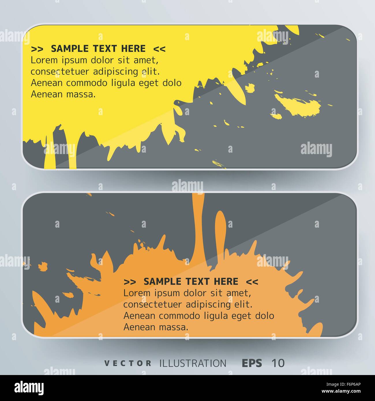 Banner with splash on abstract background Stock Vector Image & Art - Alamy