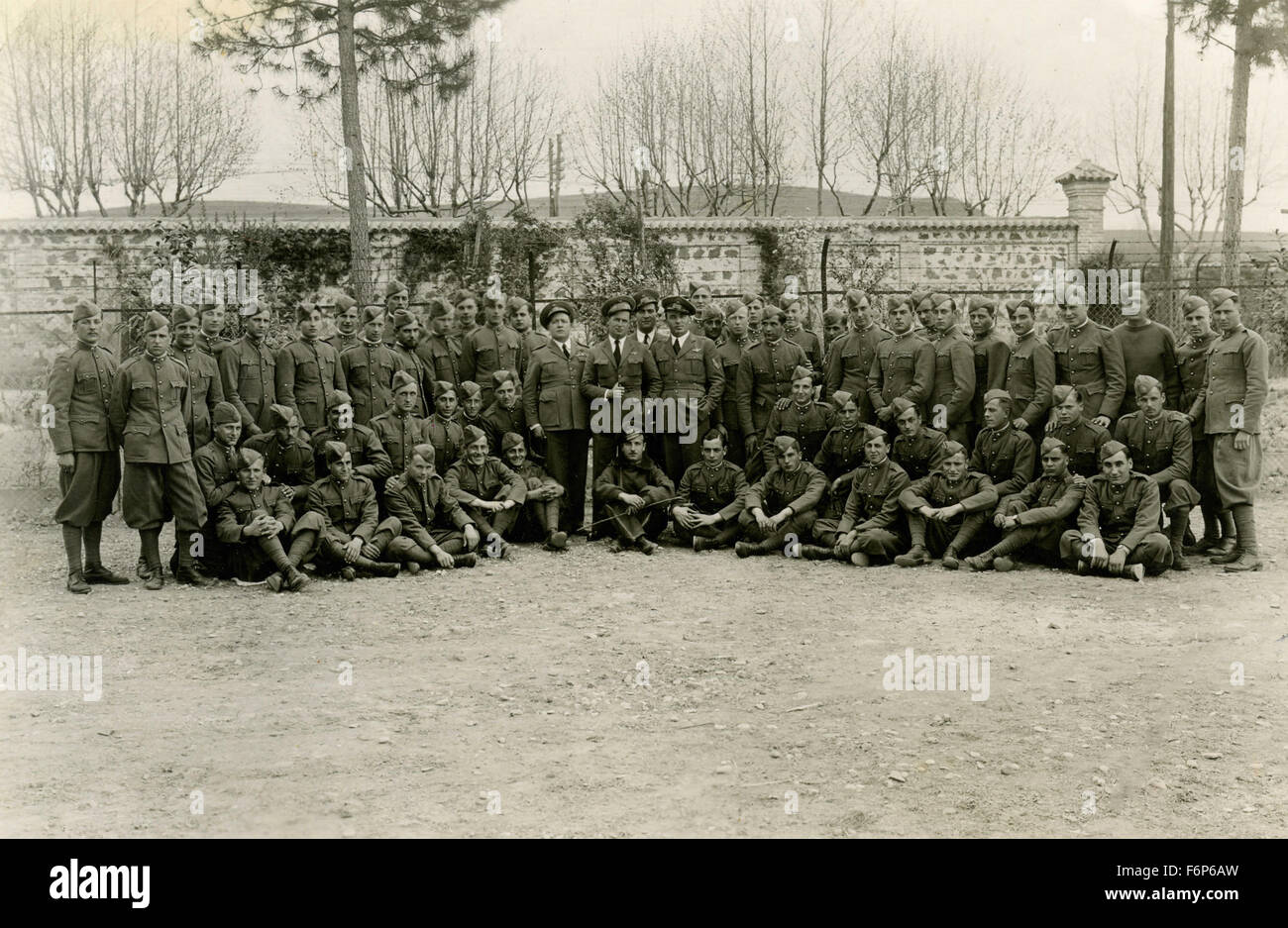 Platoon of soldiers, Italy Stock Photo - Alamy