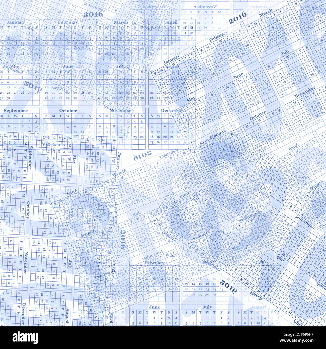 Calendar concept overlay light blue tint abstract background Stock ...