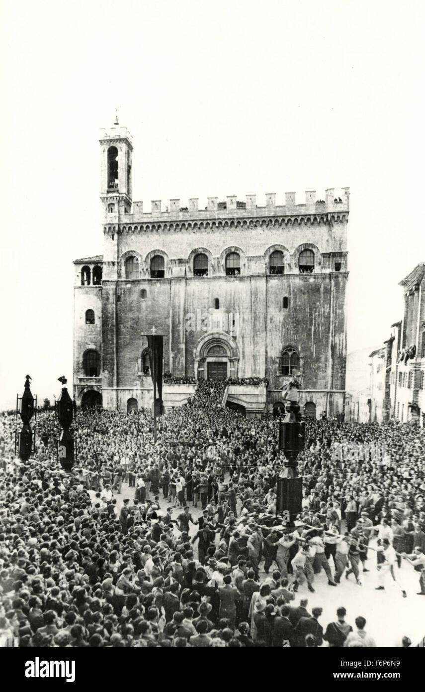 Feast of St. Ubaldo, Gubbio, Italy Stock Photo - Alamy