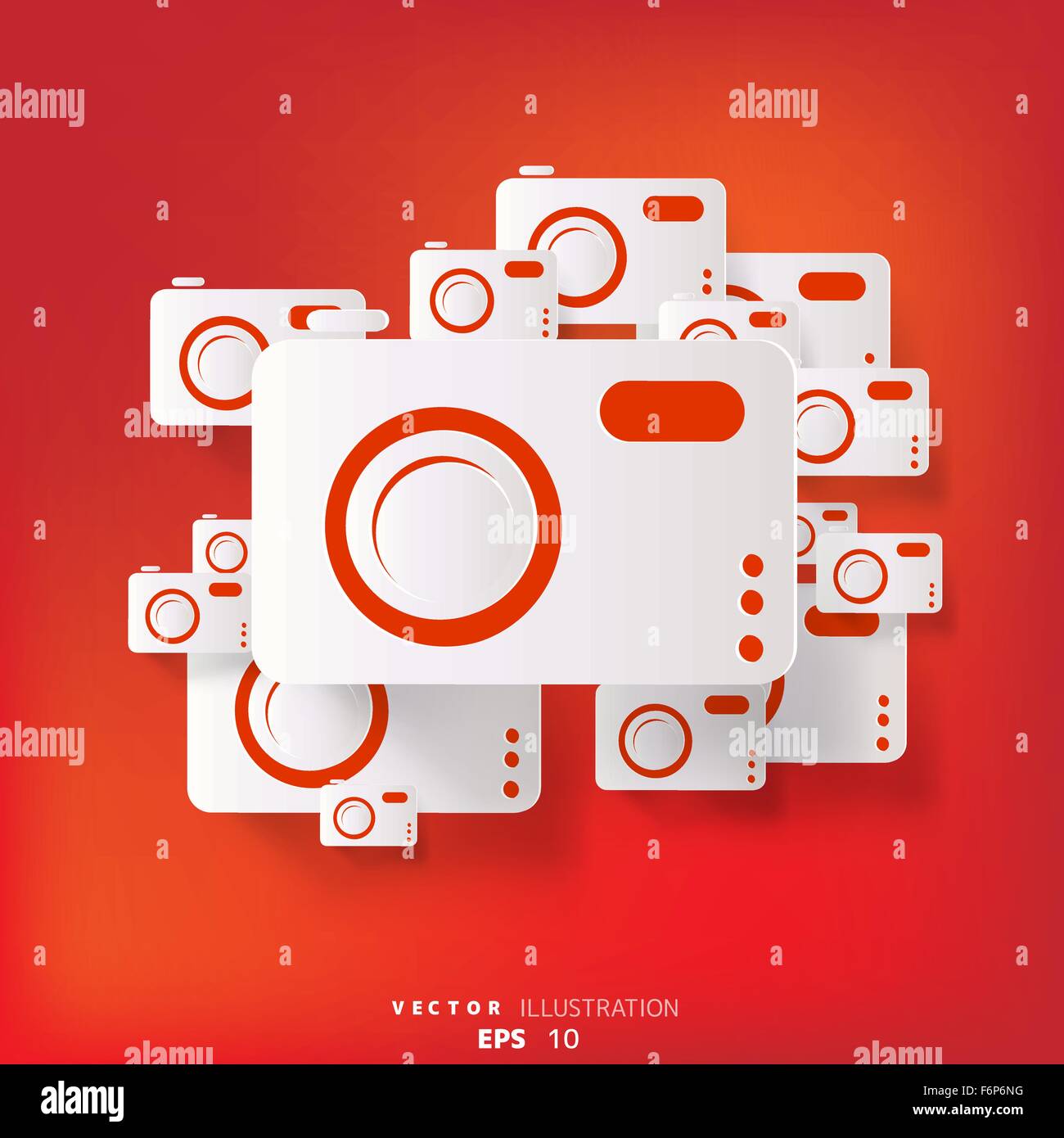 abstract background with photo camera web icon Stock Vector Image & Art ...