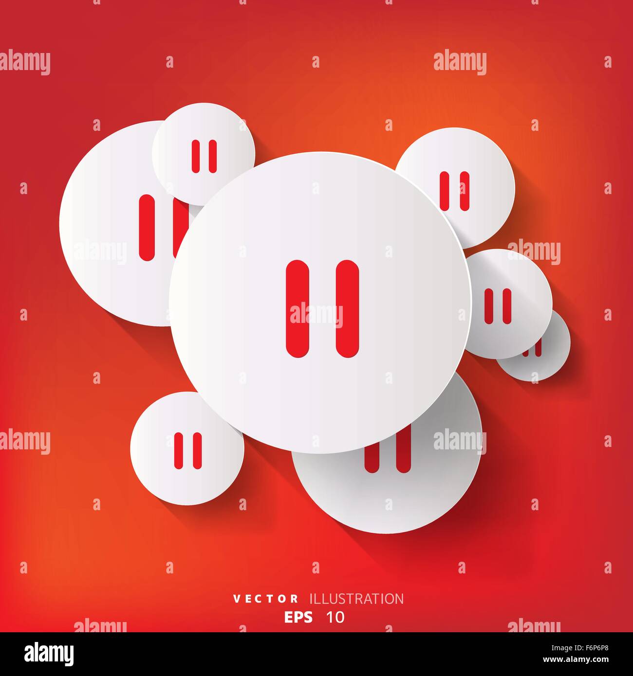 abstract background with pause web icon Stock Vector Image & Art - Alamy