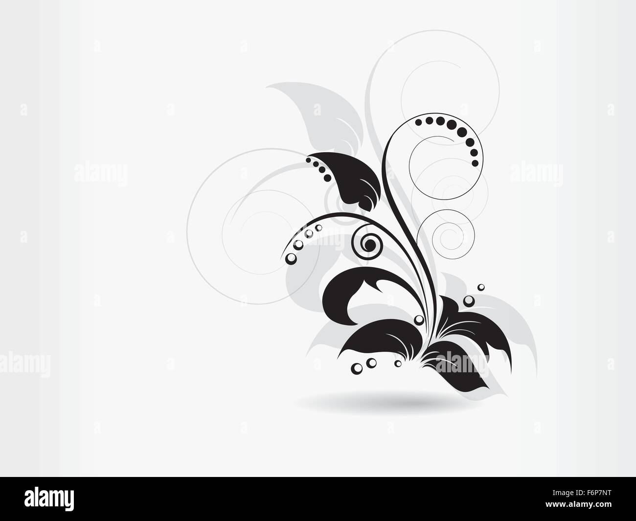 Abstract floral background with swirls Stock Vector Image & Art - Alamy