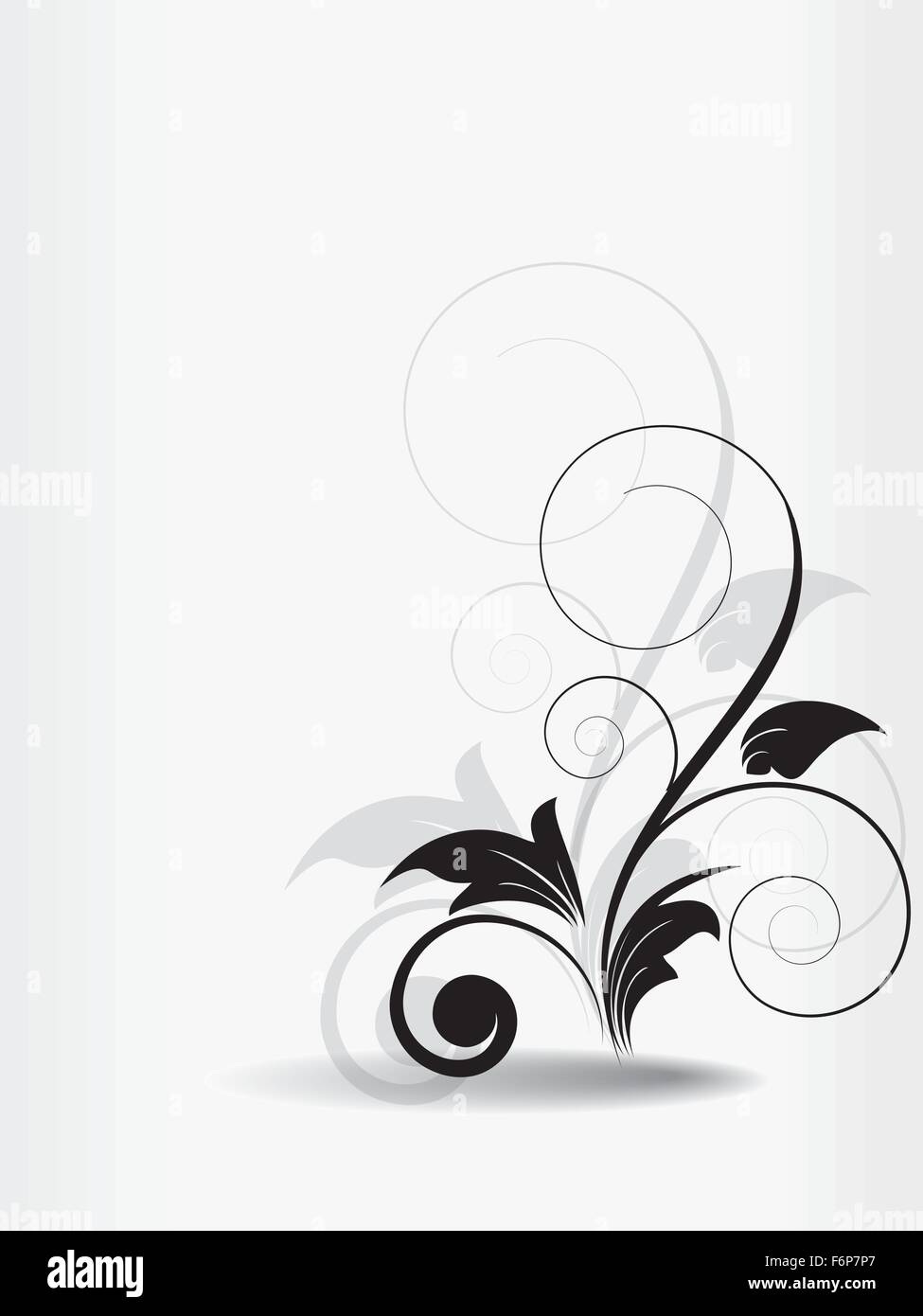 Abstract floral background with swirls Stock Vector Image & Art - Alamy