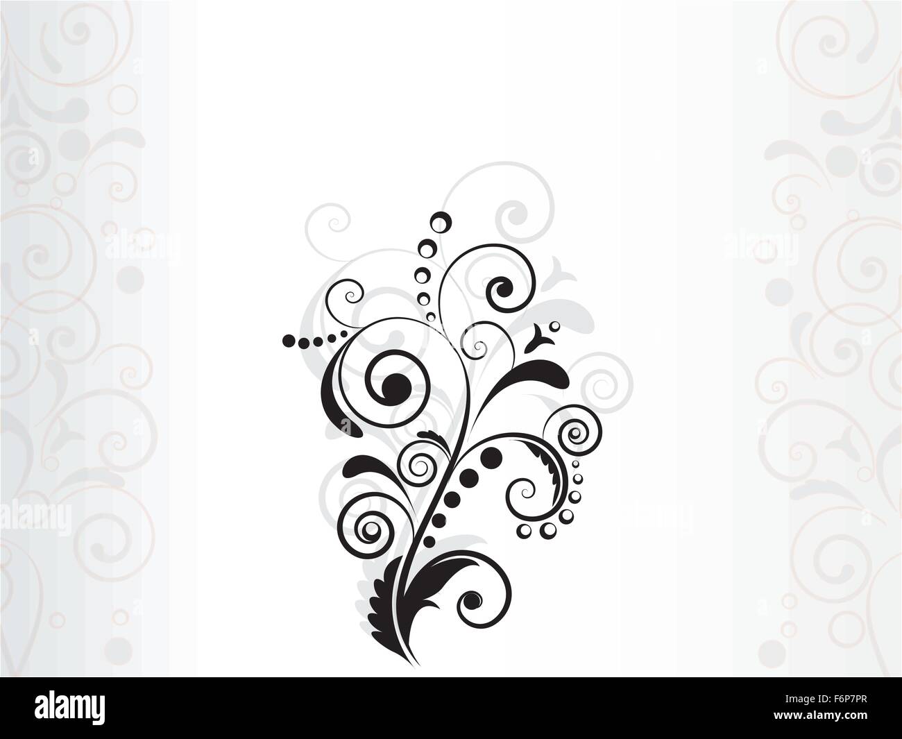 Abstract floral background with swirls Stock Vector Image & Art - Alamy