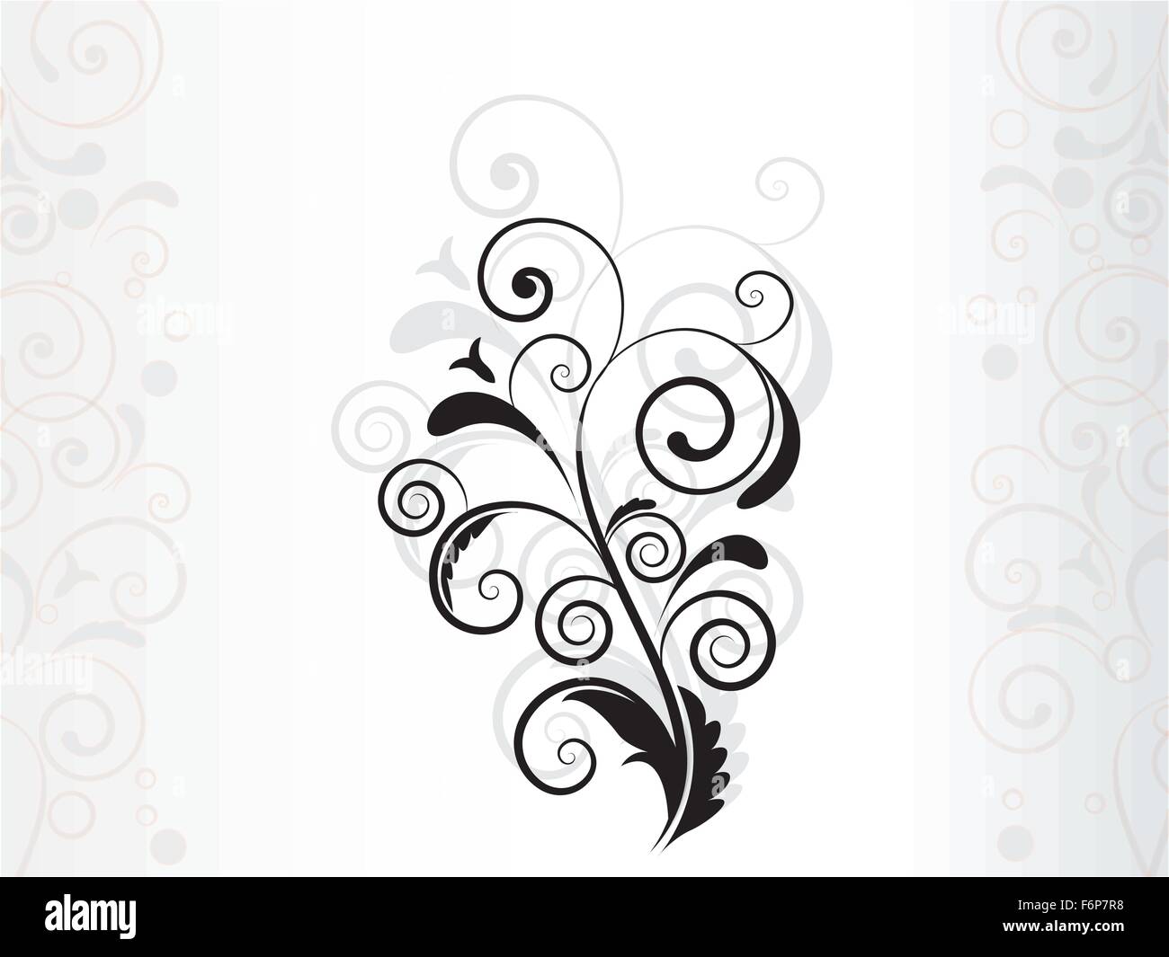 Abstract floral background with swirls Stock Vector Image & Art - Alamy