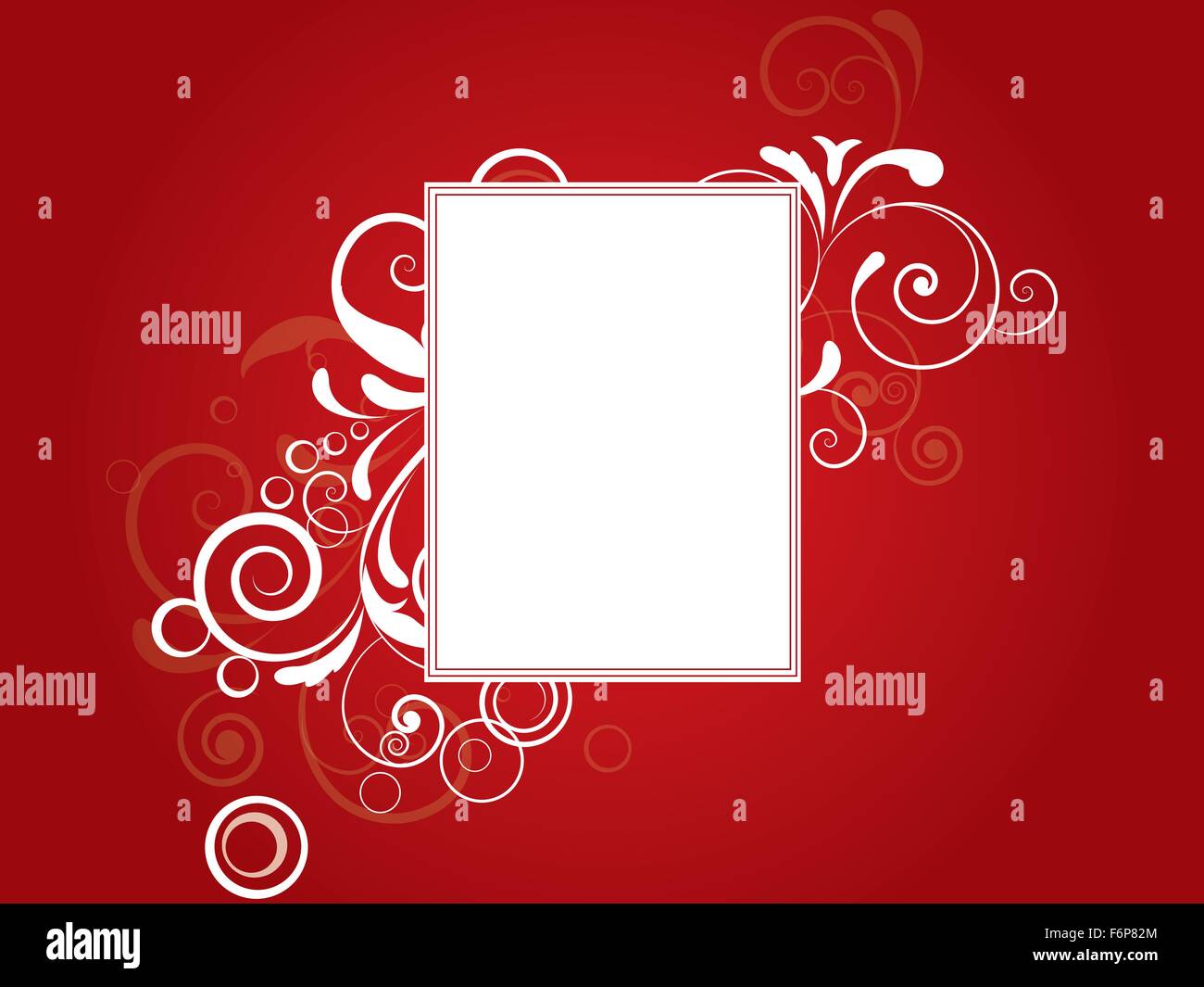 Floral frame with swirls and place for text Stock Vector Image & Art ...