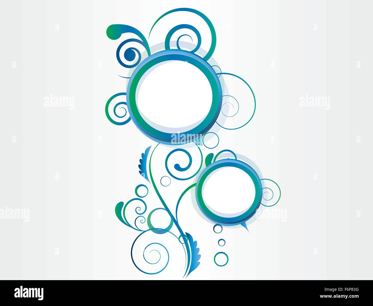 Floral frame with swirls and place for text Stock Vector Image & Art ...