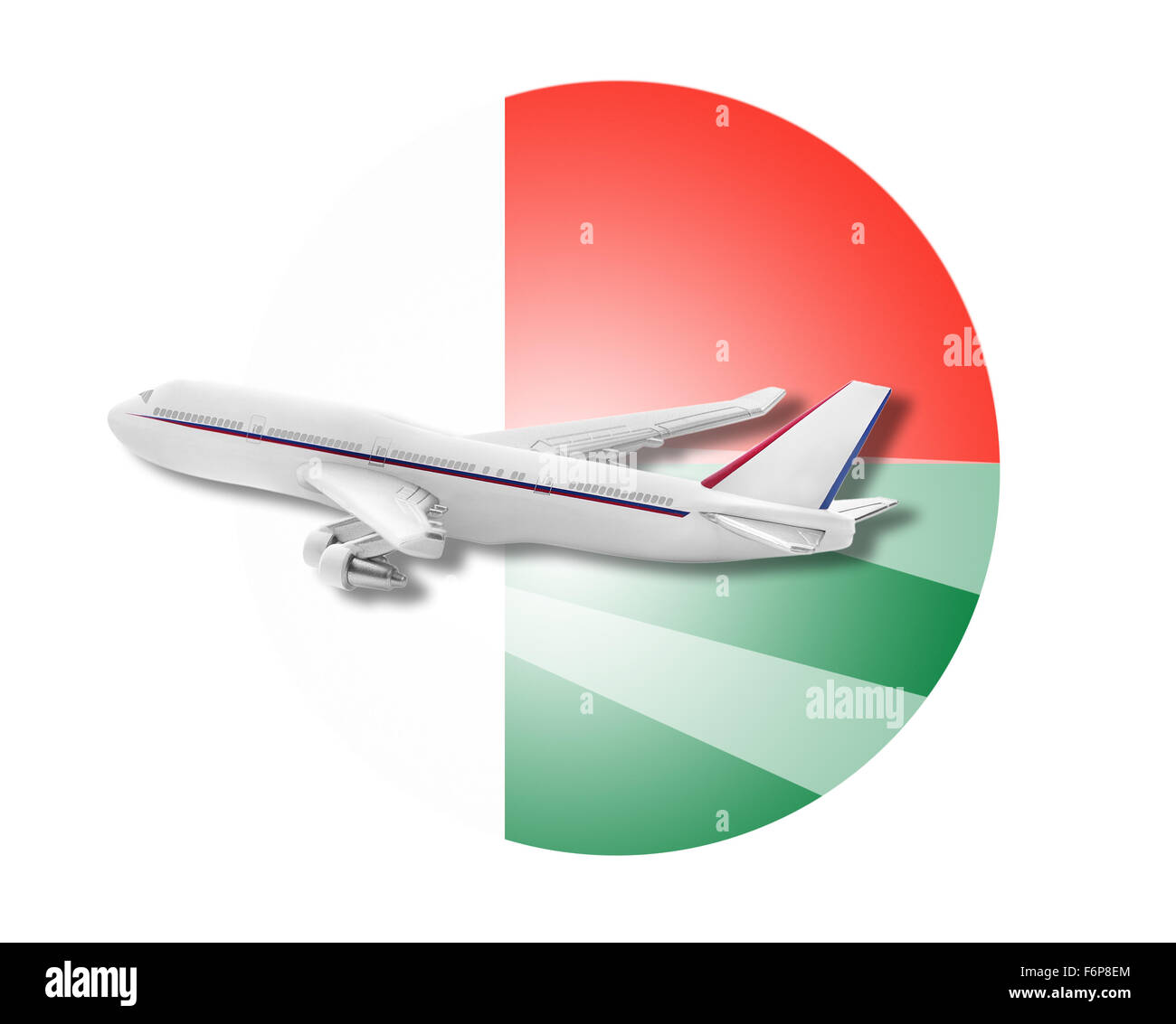 Plane and Madagascar flag Stock Photo - Alamy