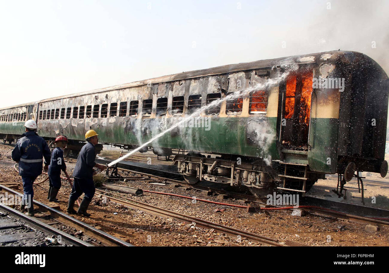 Fire fighters are extinguishing fire after an intense fire broke out in ...