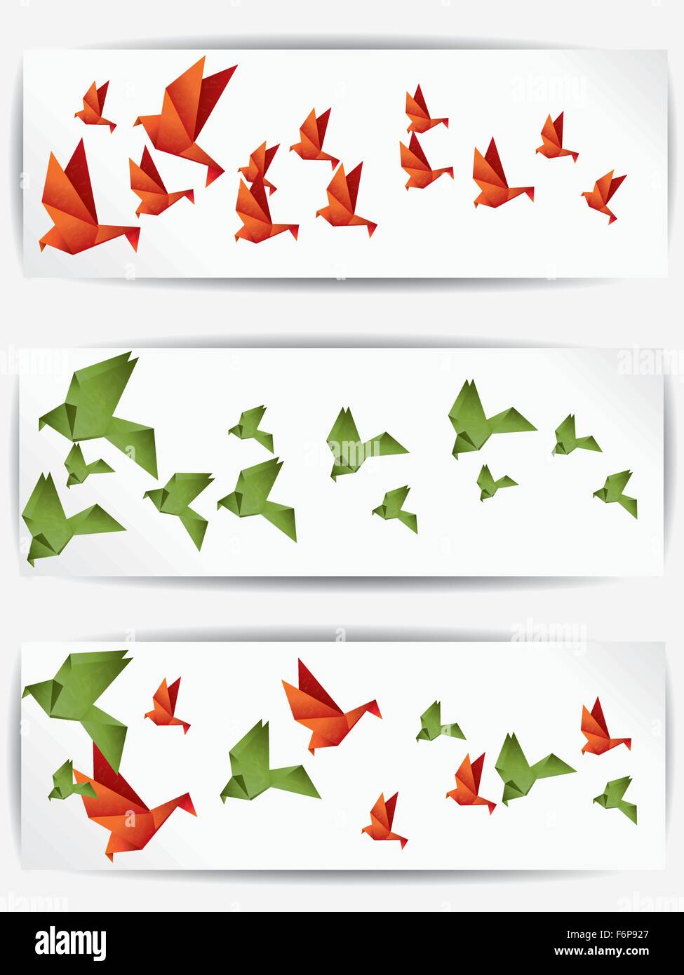 Origami japan paper flying bird Stock Vector Image & Art - Alamy