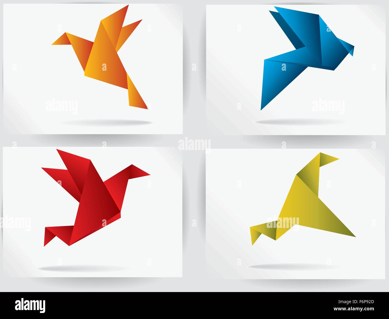 Origami japan paper flying bird Stock Vector Image & Art - Alamy