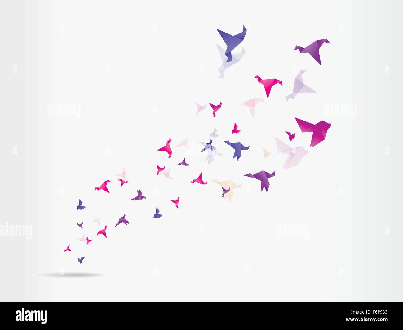 Origami japan paper flying bird Stock Vector Image & Art - Alamy