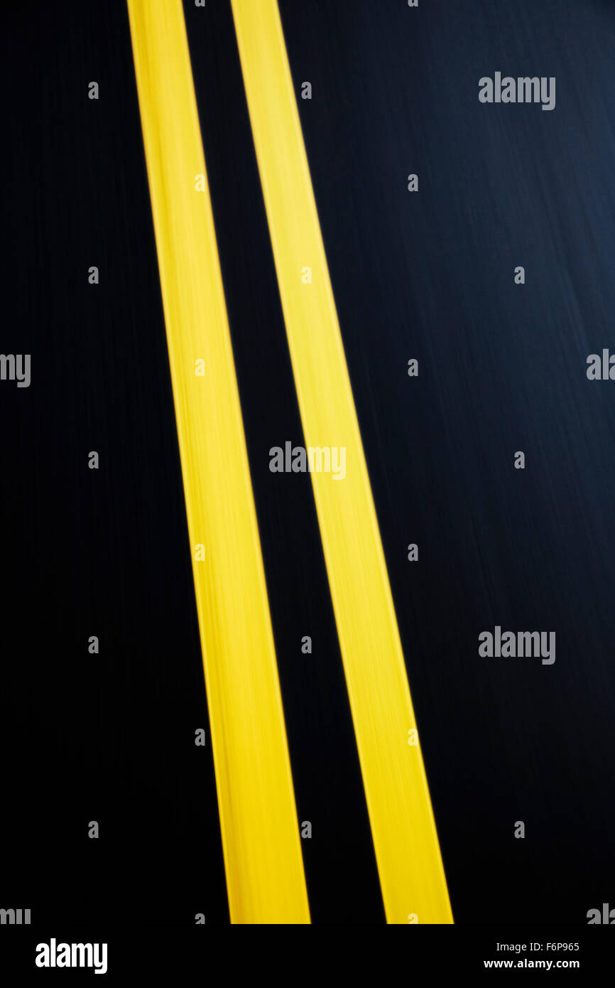 highway center lines Stock Photo - Alamy