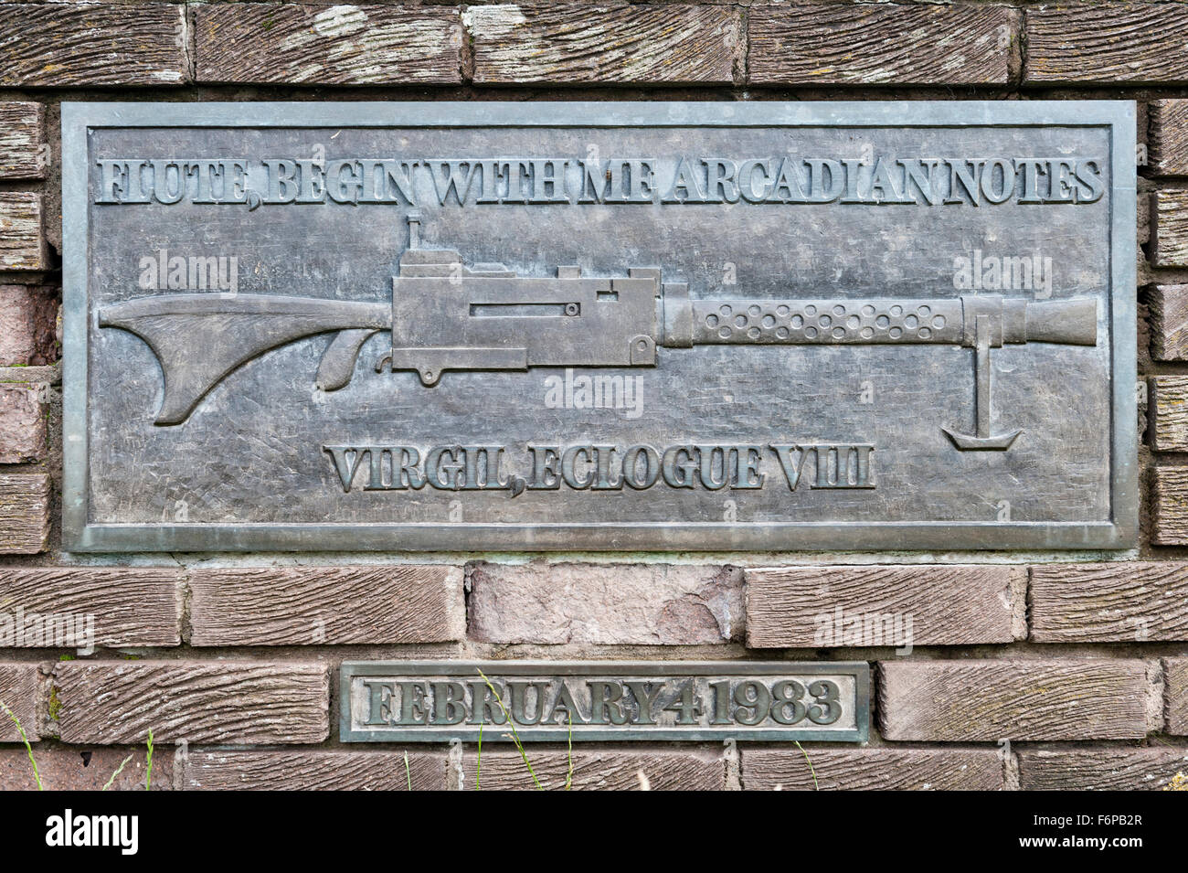 Little Sparta, Scotland. The garden created by the artist Ian Hamilton ...