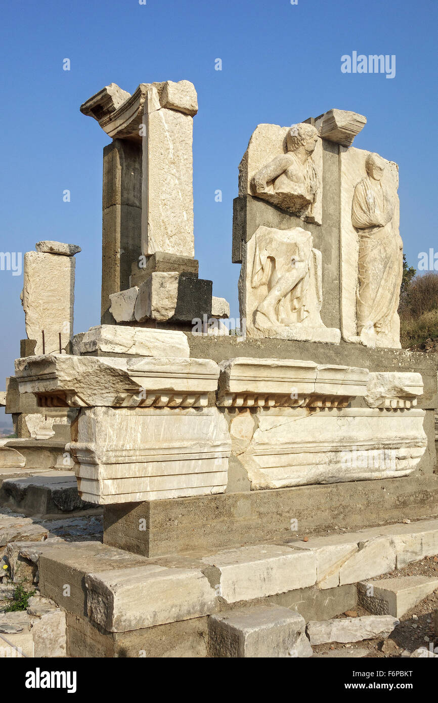 Remains Of The Gate of Heracles Ephesus Turkey Stock Photo - Alamy