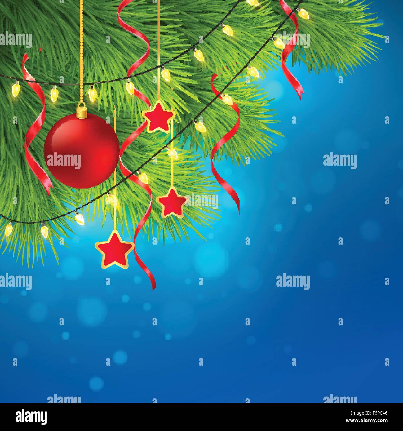 Christmas tree decoration. Vector illustration Stock Vector Image & Art ...