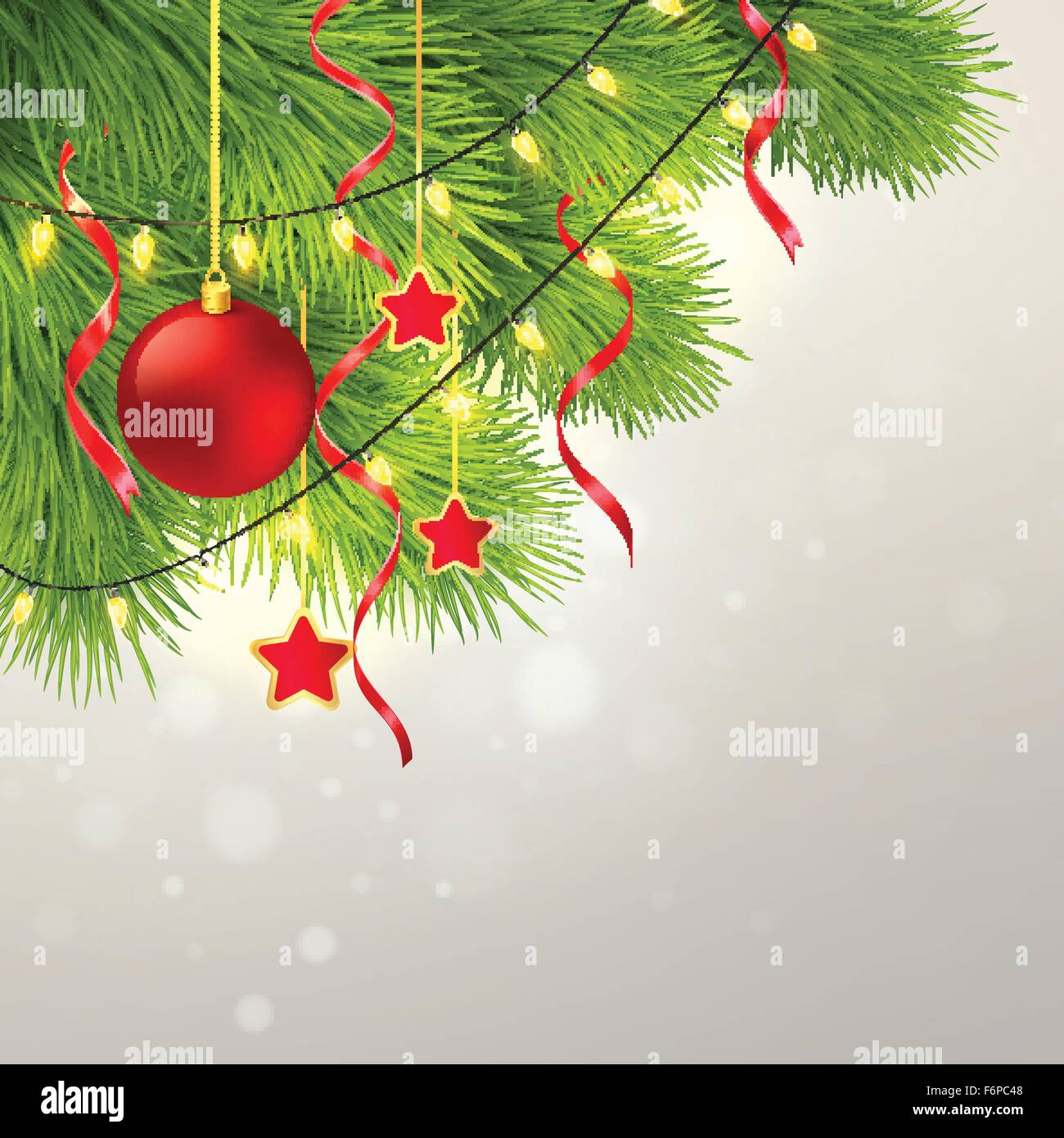 Christmas tree decoration. Vector illustration Stock Vector Image & Art ...