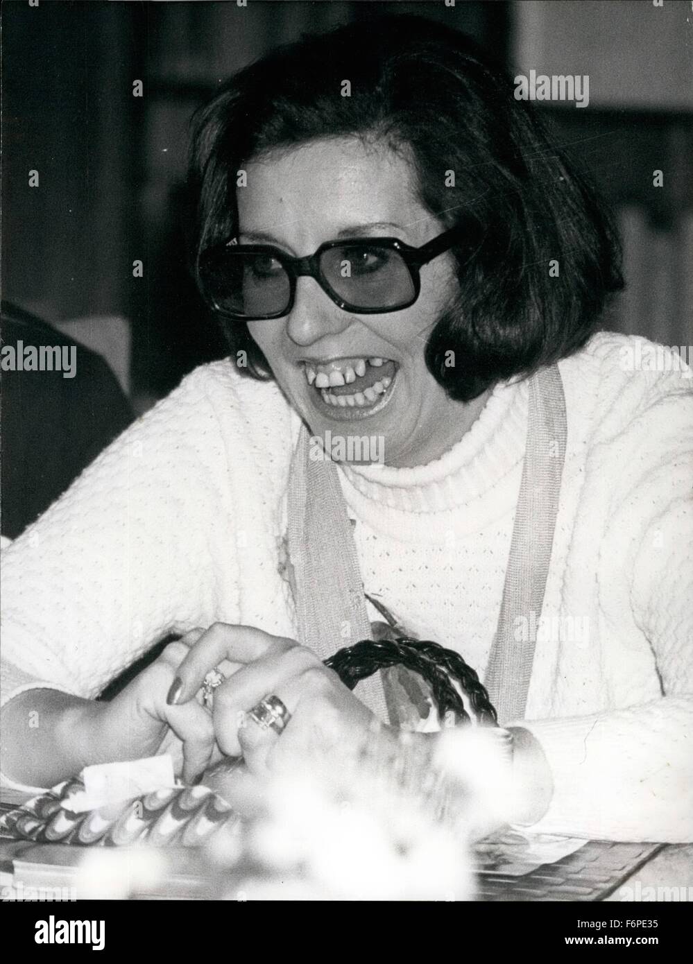 1971 - Leader of Ulster peace movement Betty Williams on visit in west ...