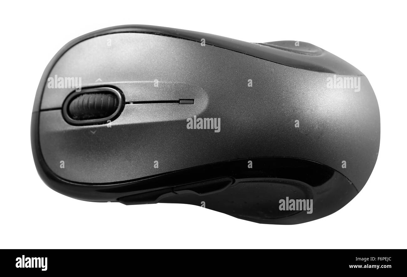 Computer wireless mouse is photographed close up Stock Photo - Alamy