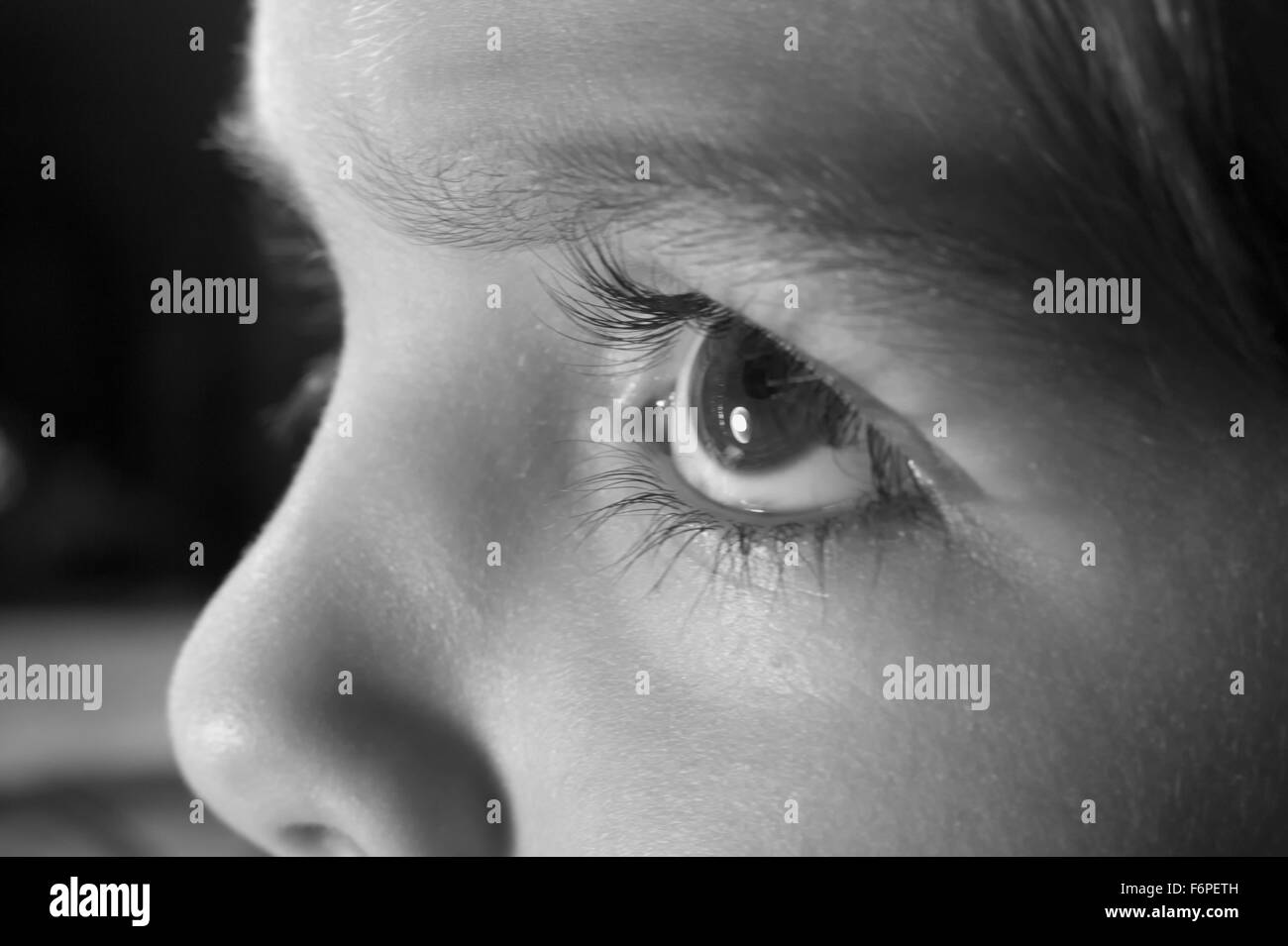 Close up pretty baby girl eyes hi-res stock photography and images - Alamy