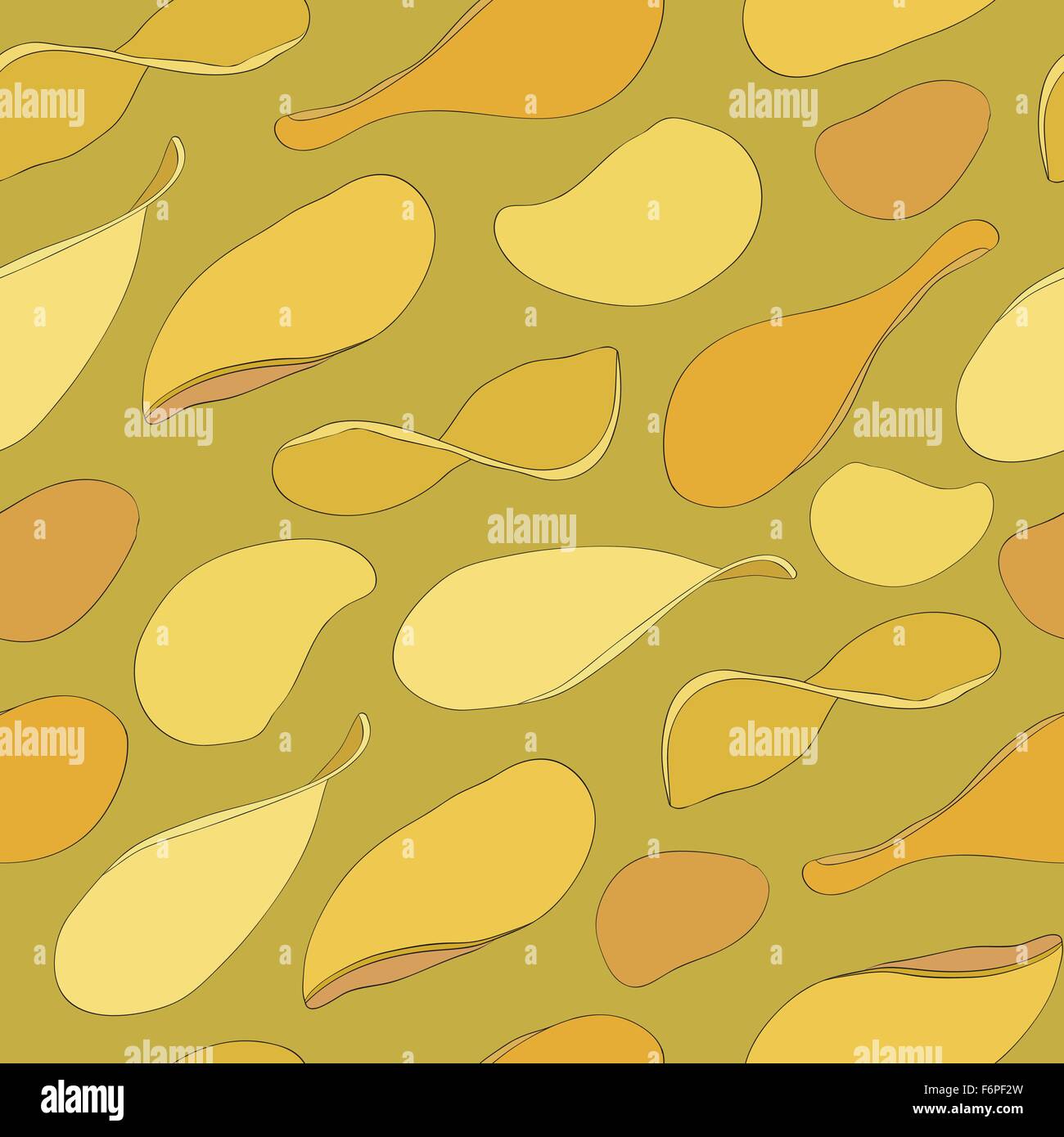 Potato chips seamless background Stock Vector Image & Art - Alamy