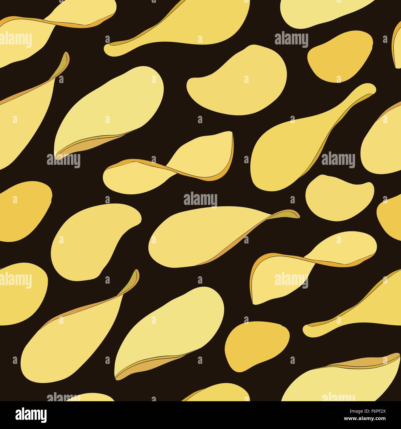 Potato chip texture Stock Vector Images - Alamy