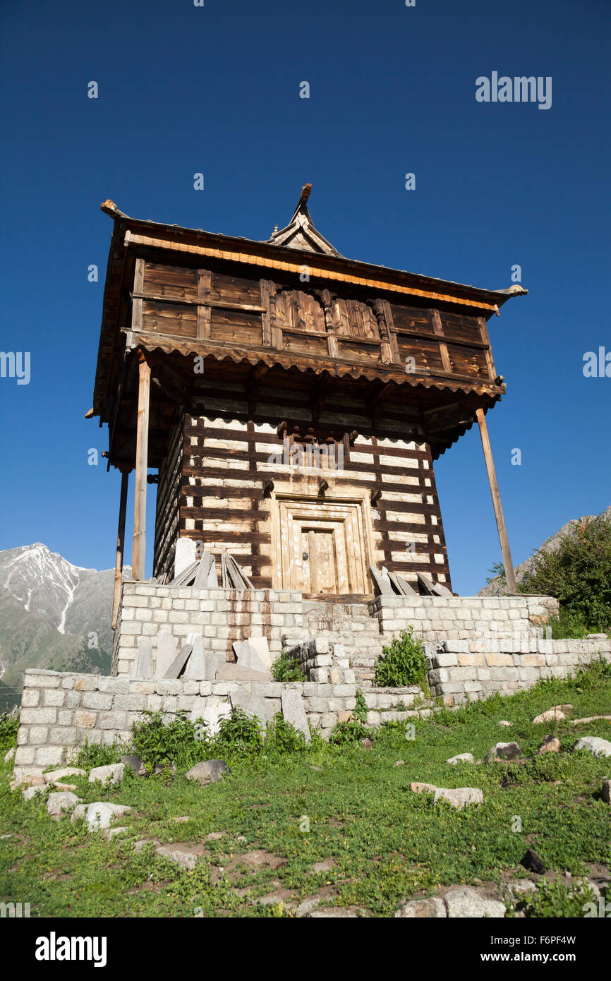 Buddhist Temple Chitkul at the last inhabited village on the Indo-China ...