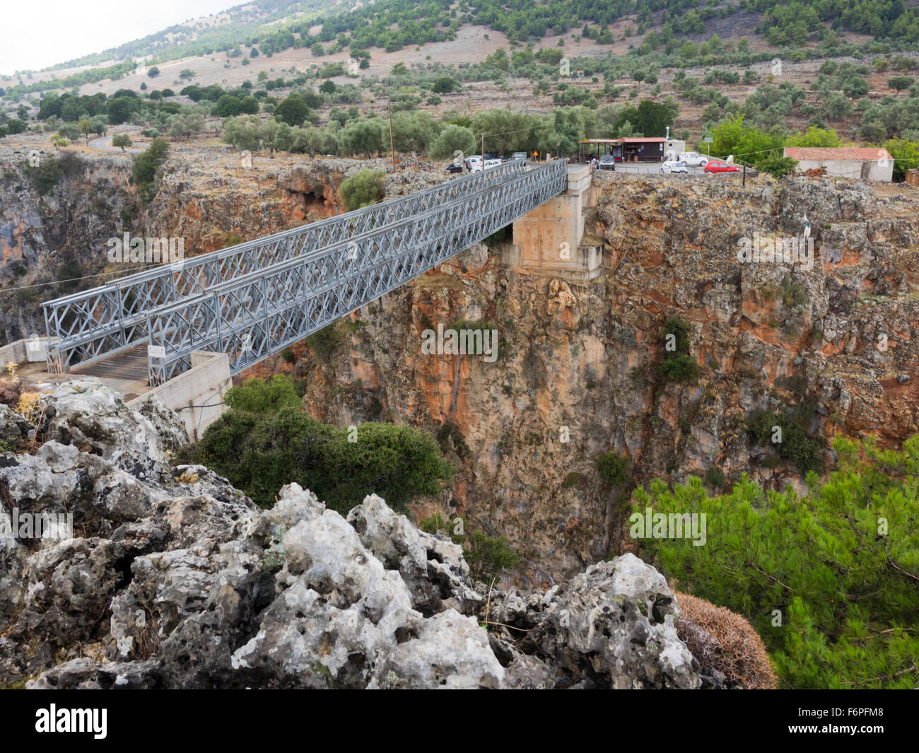 Aradena Brücke bei der Aradena Schlucht, Kreta Stock Photo - Alamy