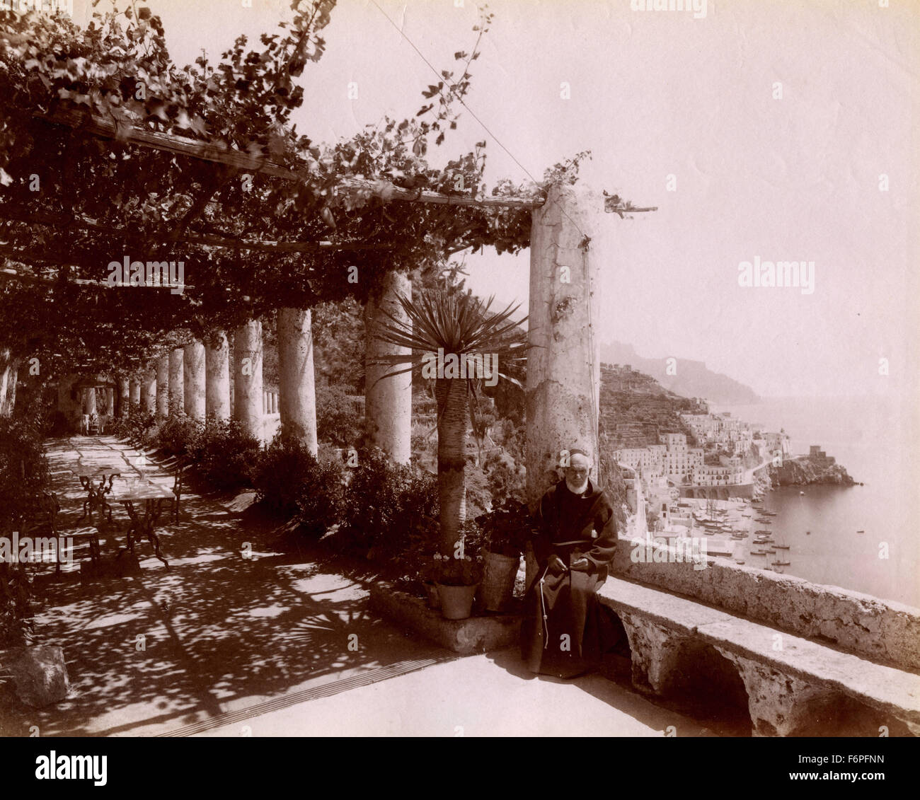 Panorama from the Capuchin Monastery, Amalfi, Italy Stock Photo - Alamy