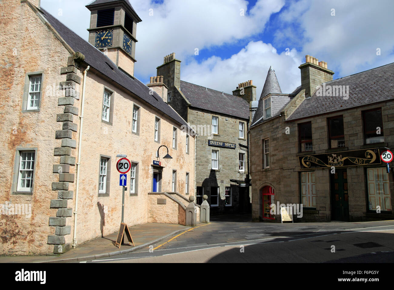 Commercial street lerwick shetland northern isles scotland town hi-res ...