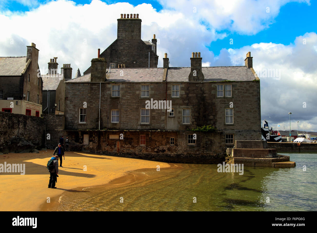 Bain's Beach The Lodberries Lerwick Shetland Islands Scotland UK Stock ...