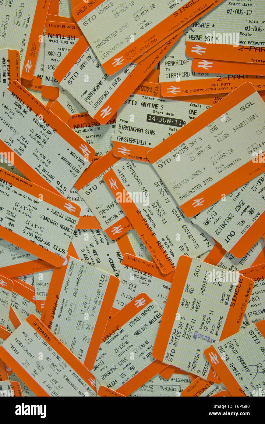 Rail tickets abstract Stock Photo - Alamy